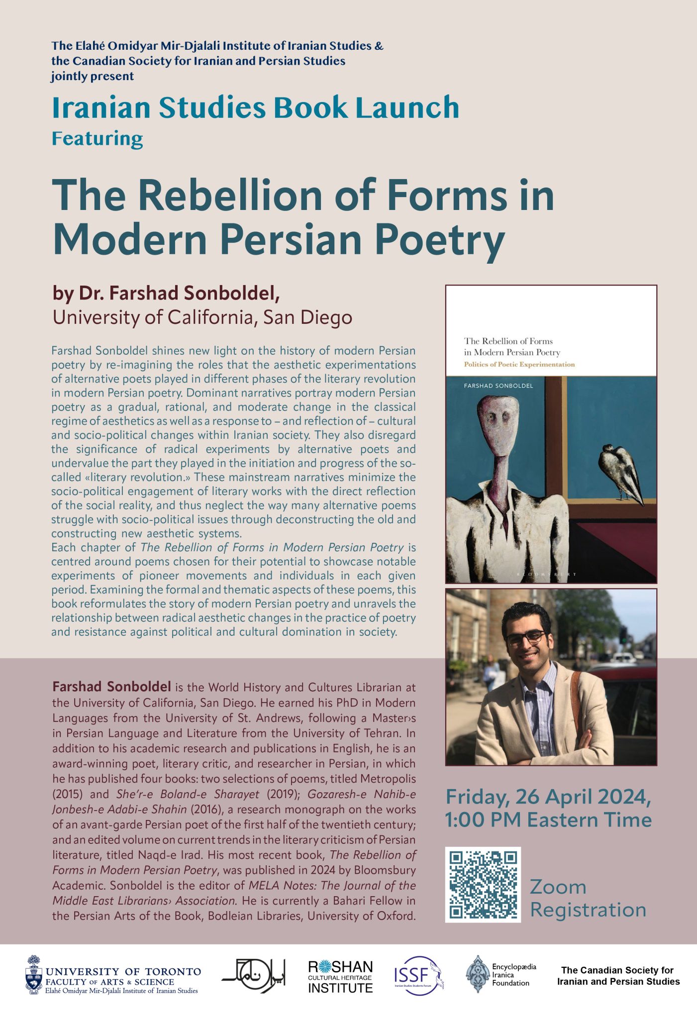 Iranian Studies Book Launch: The Rebellion of Forms in Modern Persian ...